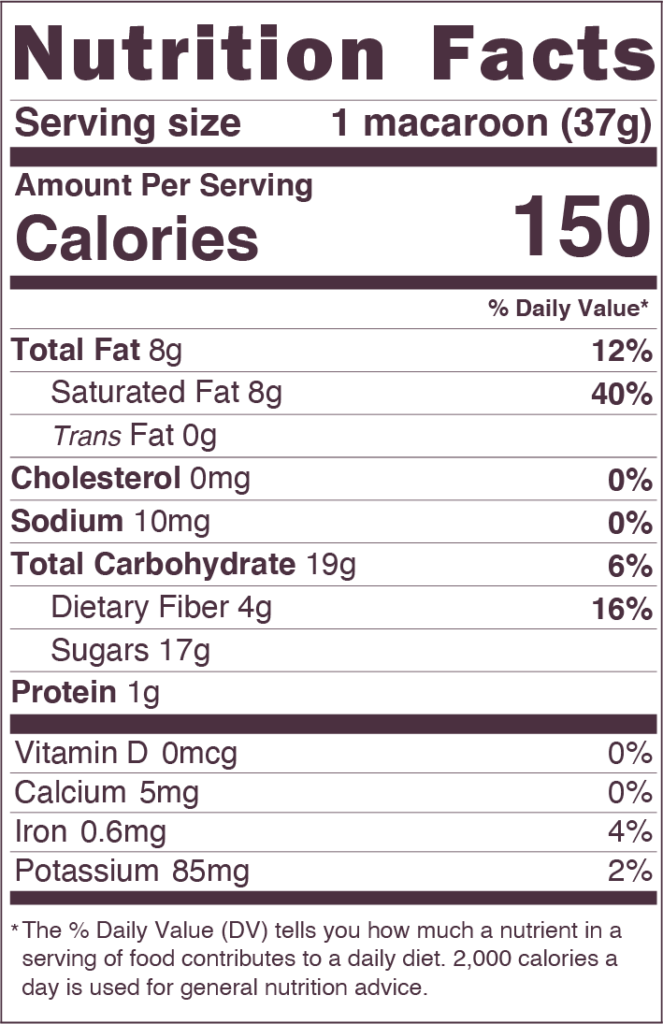 Belgian Chocolate Coconut Macaroons 6-Pack - Poppies